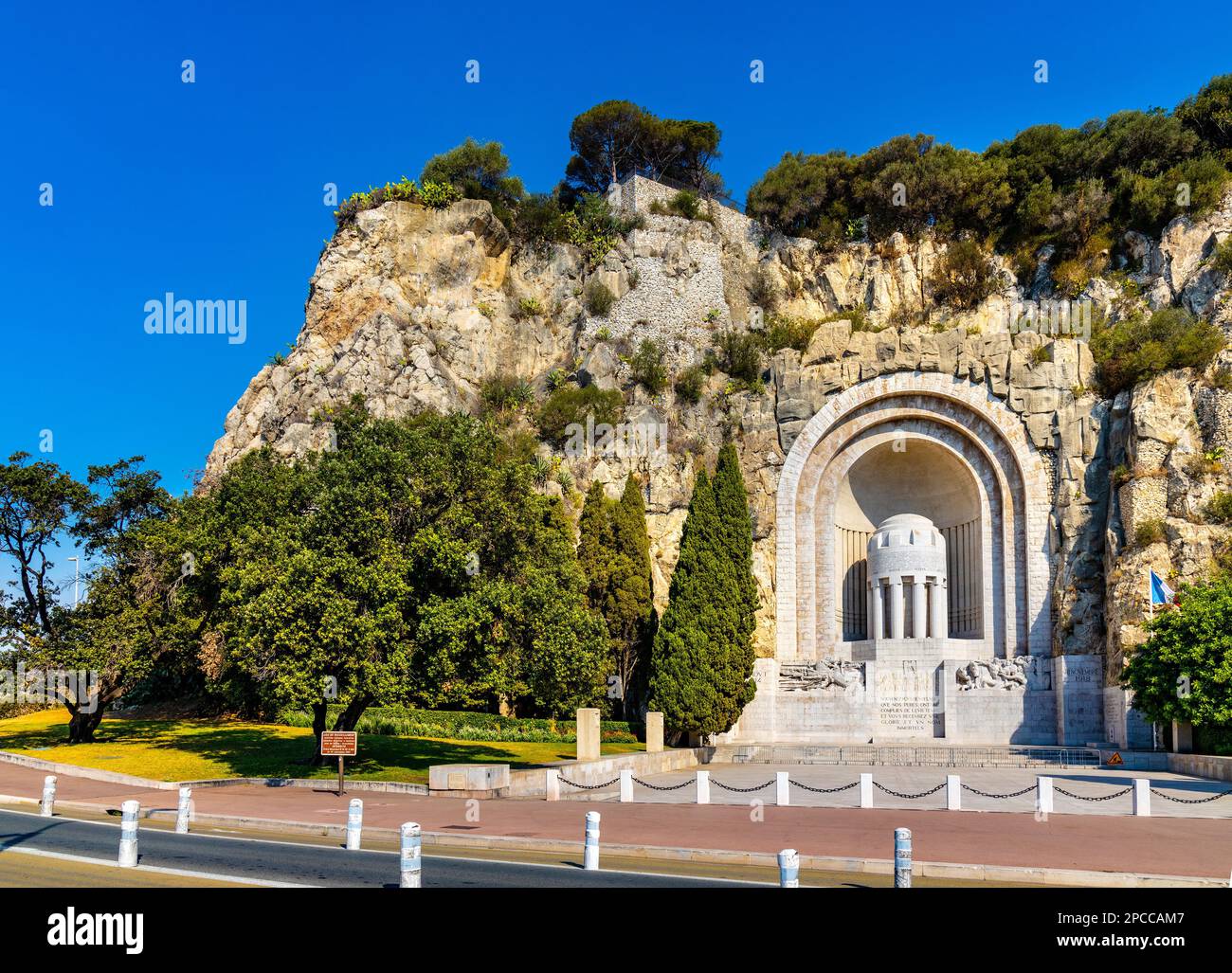 Nice, France - August 5, 2022: Monument aux Morts Memorial to Fallen on ...
