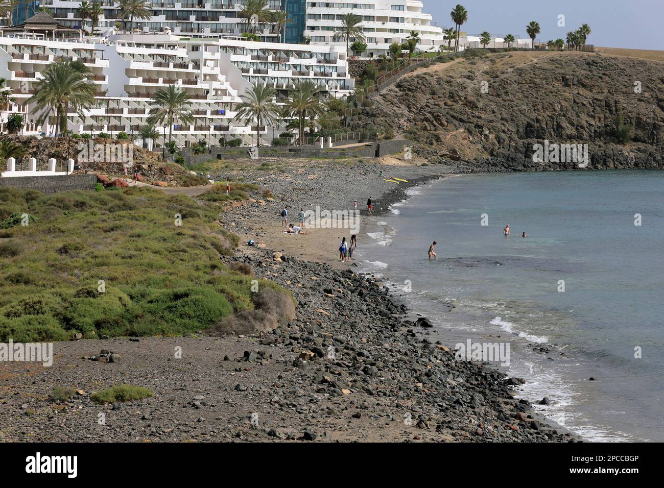 Las Coloradas scenes, Playa Blanca, Lanzarote, Canary Islands. Taken ...