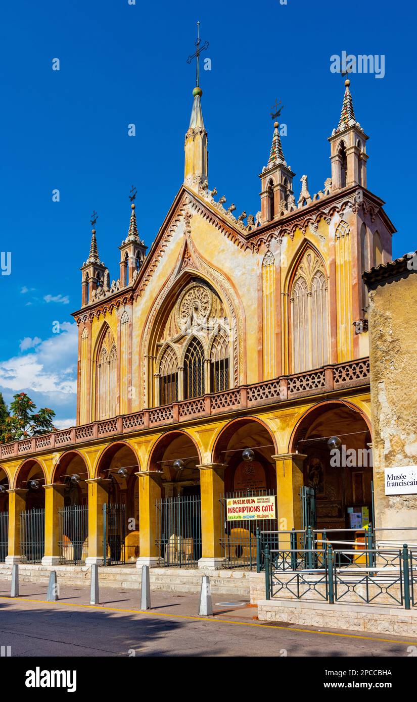 Nice, France - August 7, 2022: Eglise Sainte Marie des Anges St. Mary ...