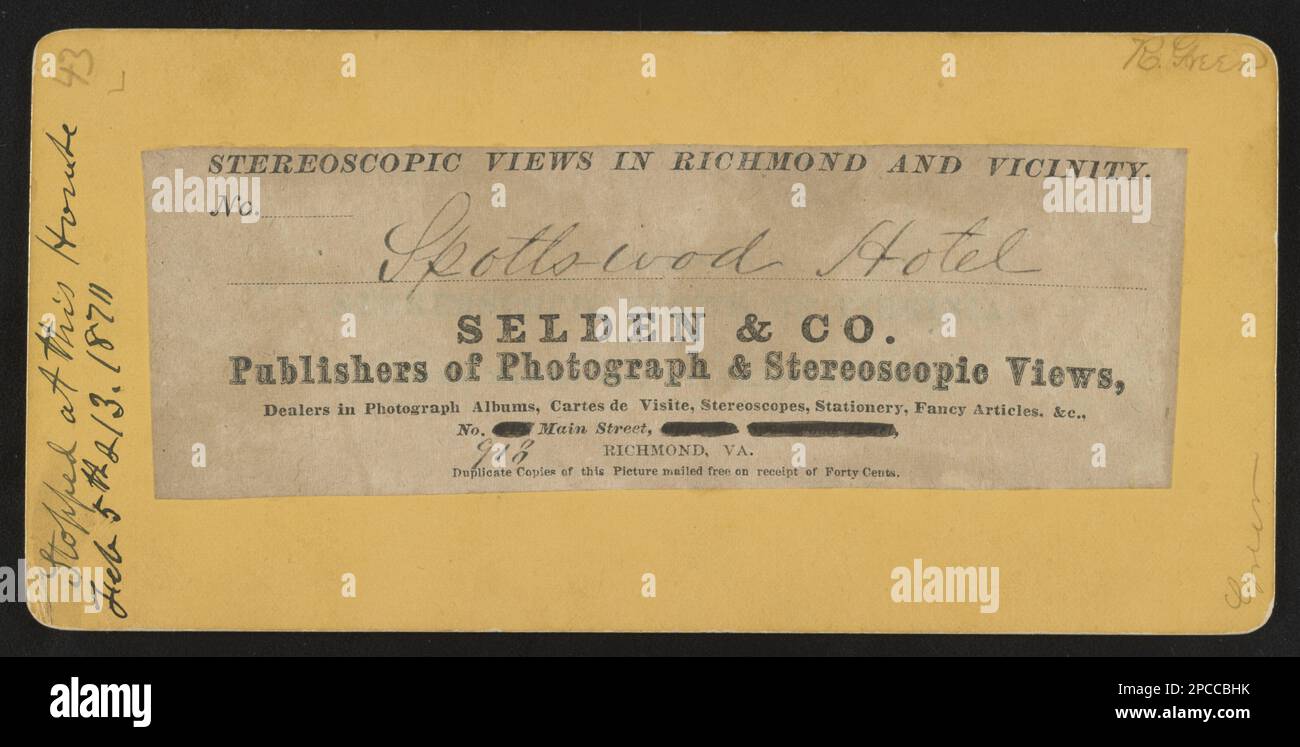 Spotswood hotel hi-res stock photography and images - Alamy