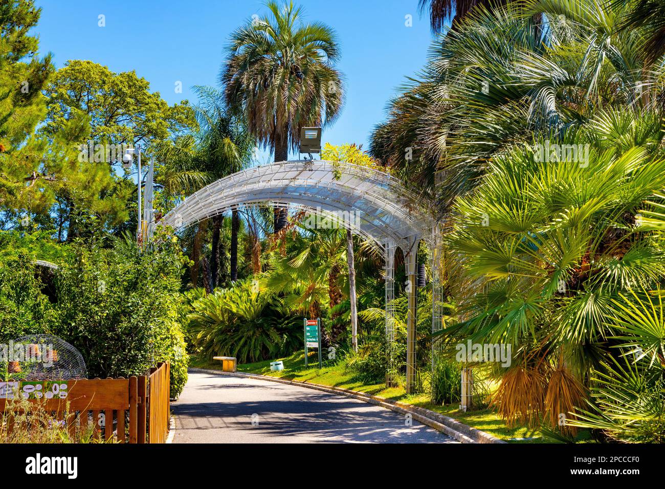 Nice, France - July 30, 2022: Parc Phoenix Park botanic and zoology ...
