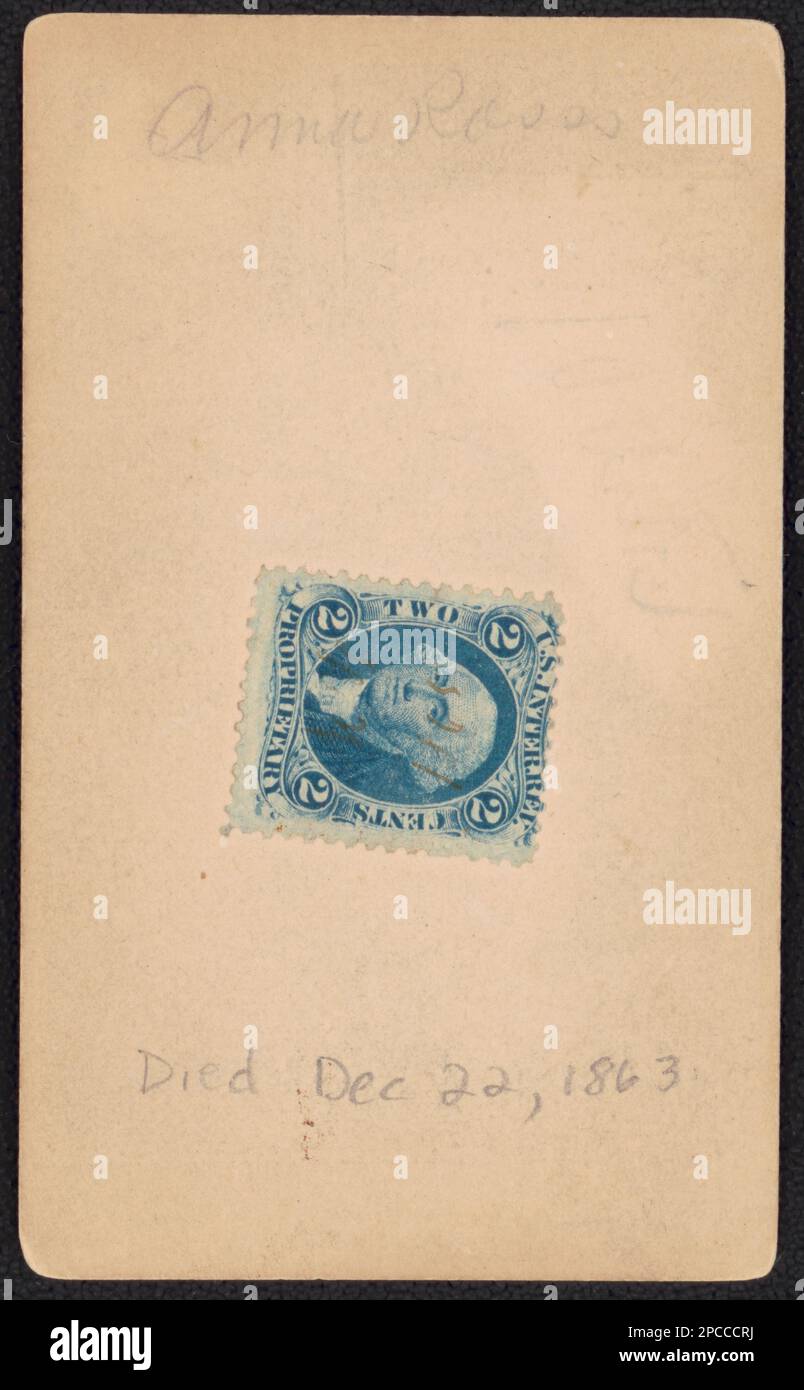 Anna Maria Ross, Civil War nurse and Lady Principal at Cooper Shop ...