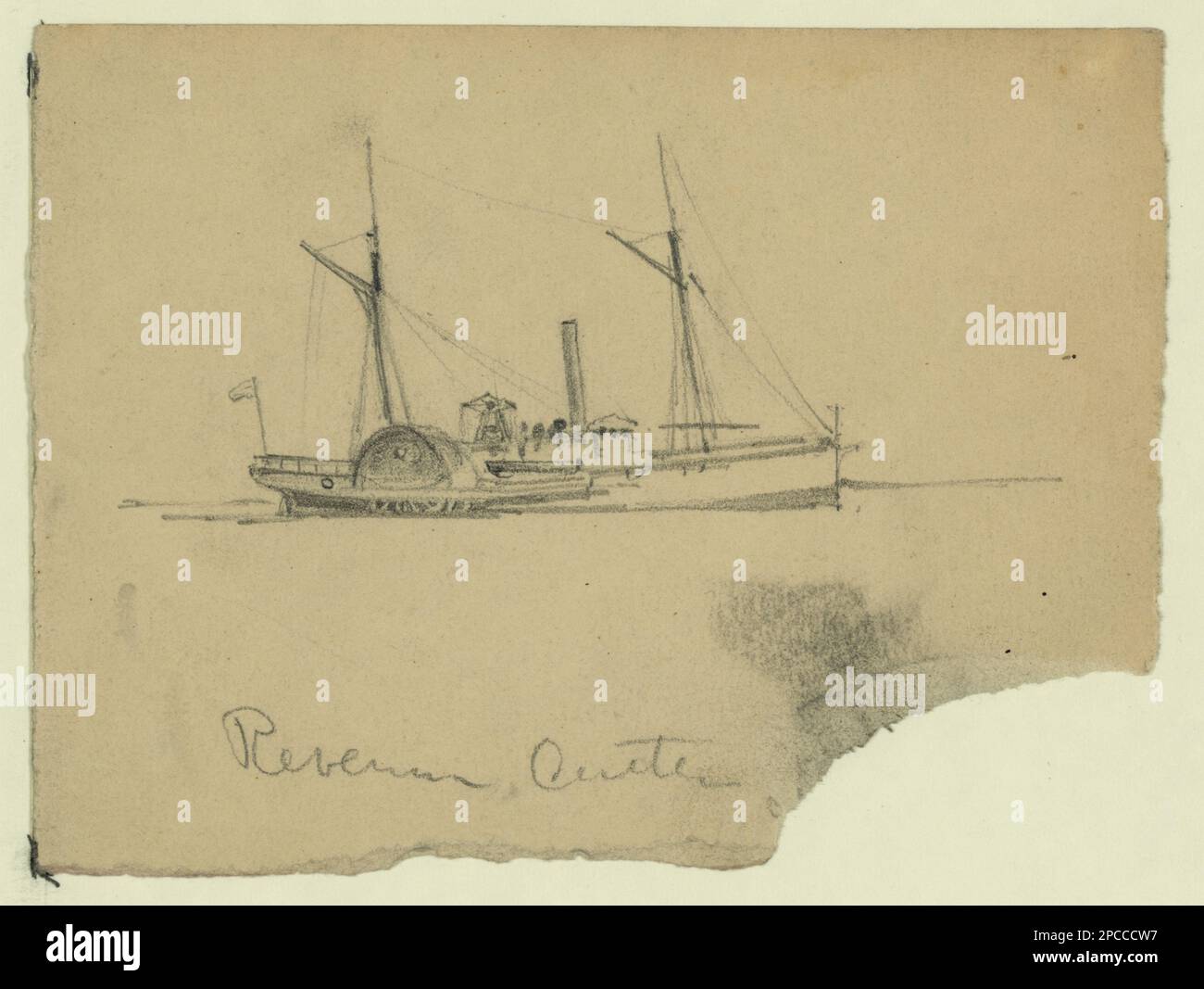 Revenue cutter. Morgan collection of Civil War drawings. Blockades ...
