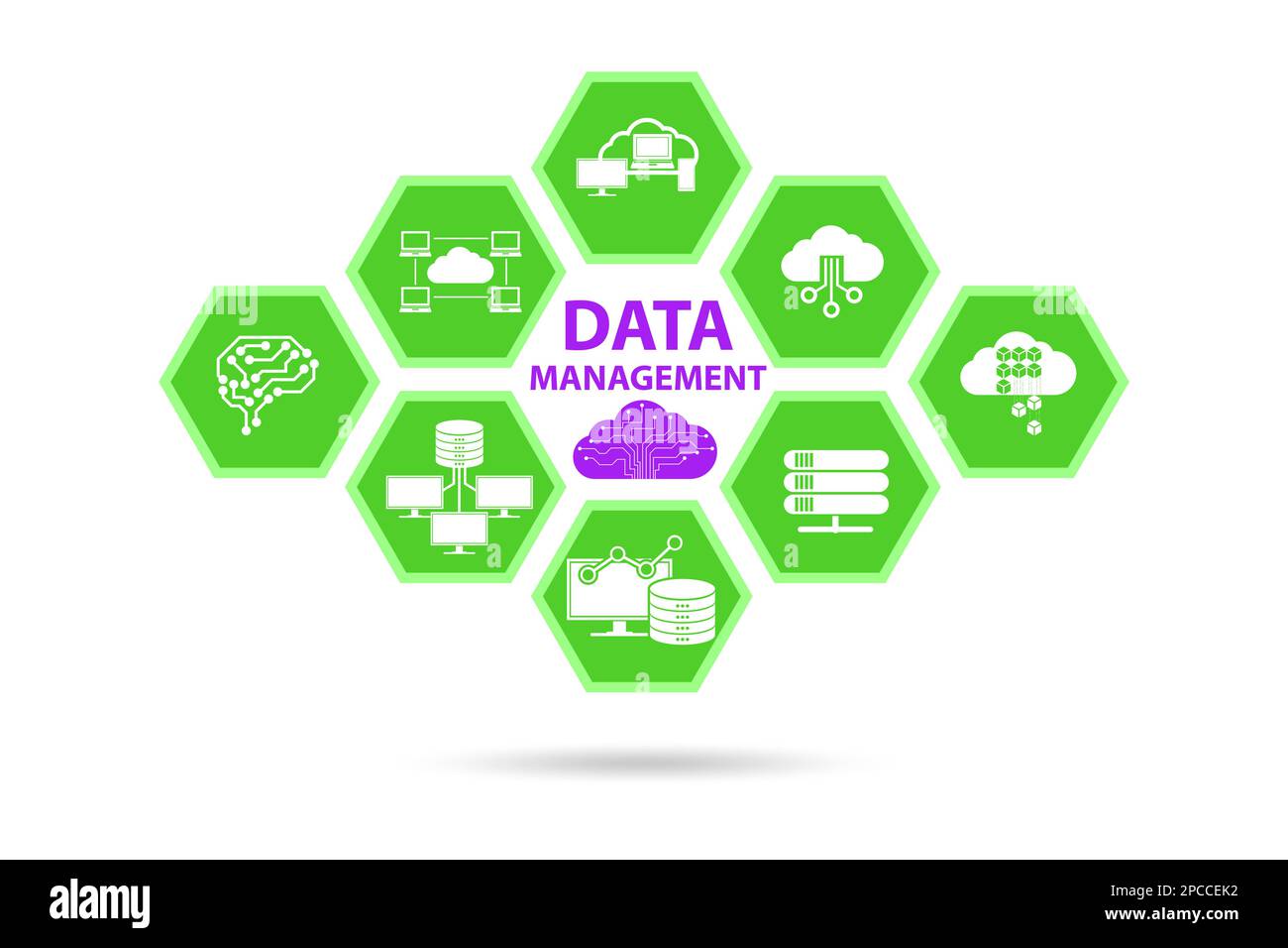 Illustration of the data management concept Stock Photo - Alamy