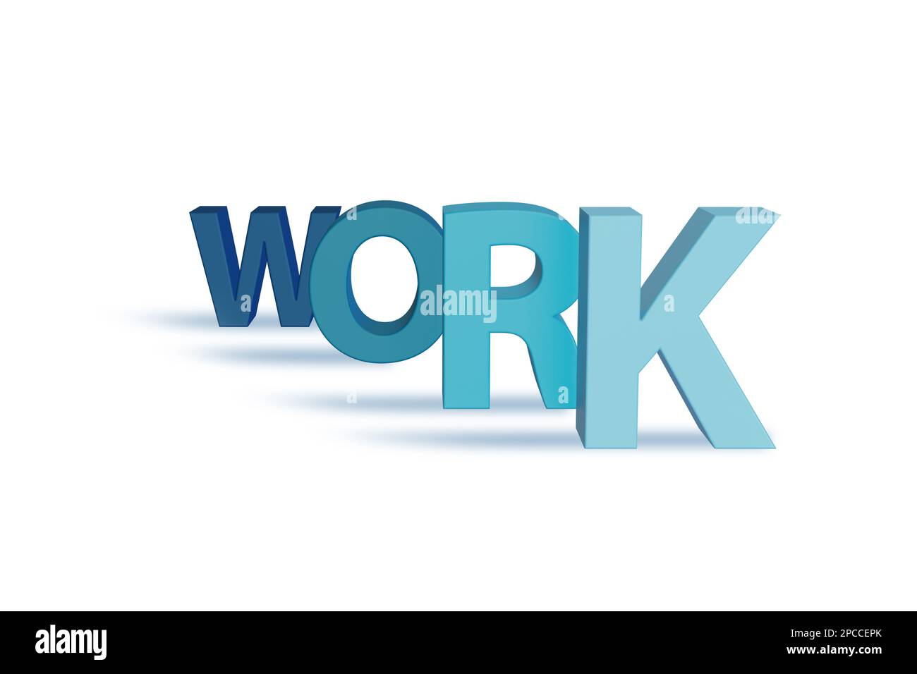 Concept of the hard work with letters Stock Photo - Alamy