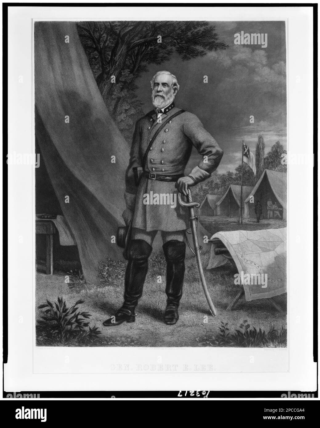 General Robert E. Lee / photograhed by Brady, New York ; engraved by J ...