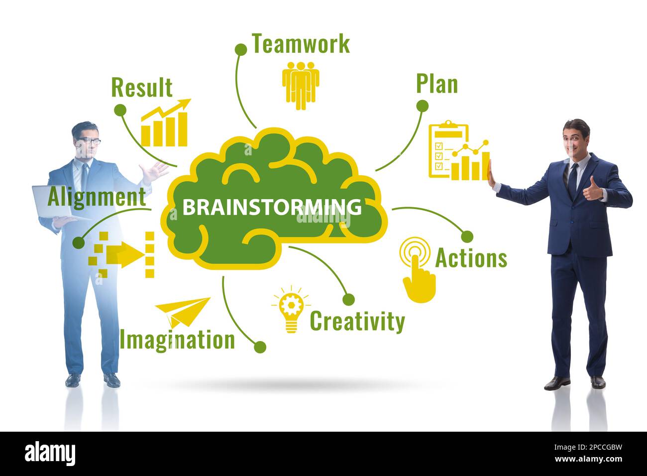 Brainstorming concept as the solution tool Stock Photo - Alamy