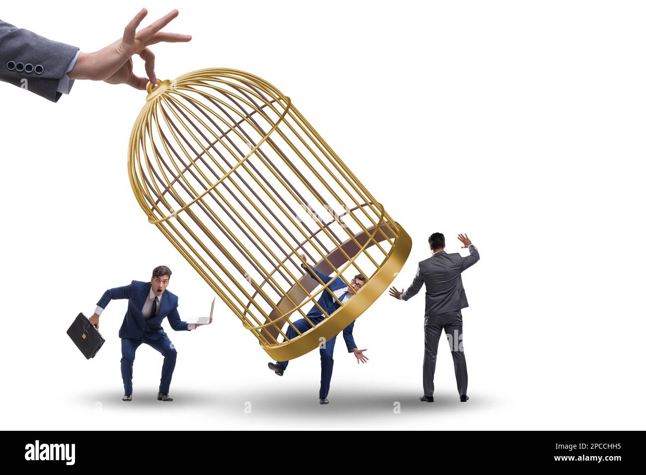 Business man prison cell Cut Out Stock Images & Pictures - Alamy