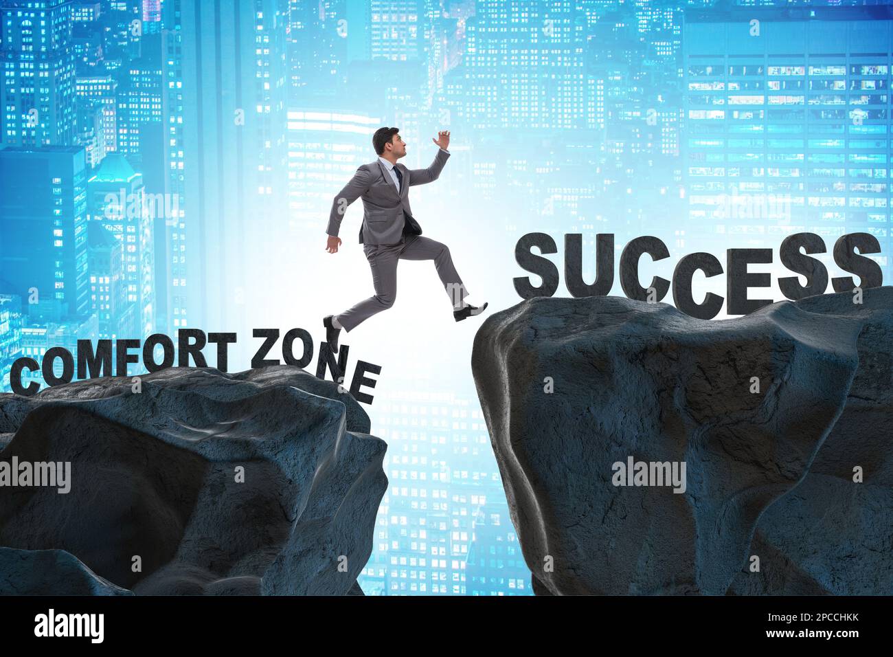 Stepping over cliff hi-res stock photography and images - Alamy