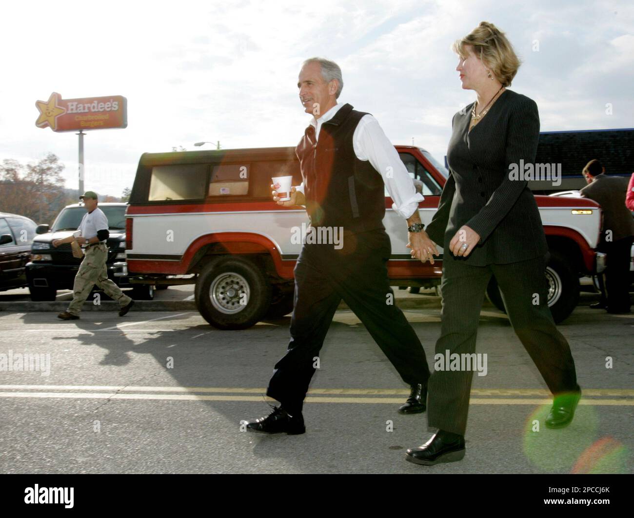 Republican Bob Corker, a candidate for U.S. Senate, heads for his ...