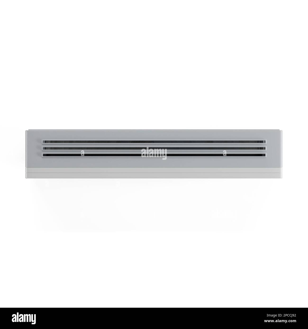 Silver ventilation grill 3D rendering closeup industrial tech ...