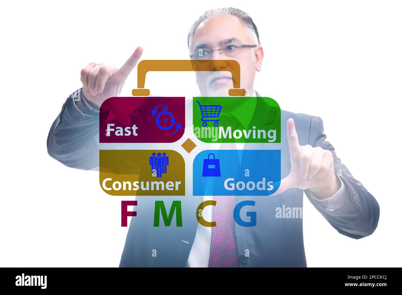 FMCG concept of fast moving consumer goods Stock Photo - Alamy