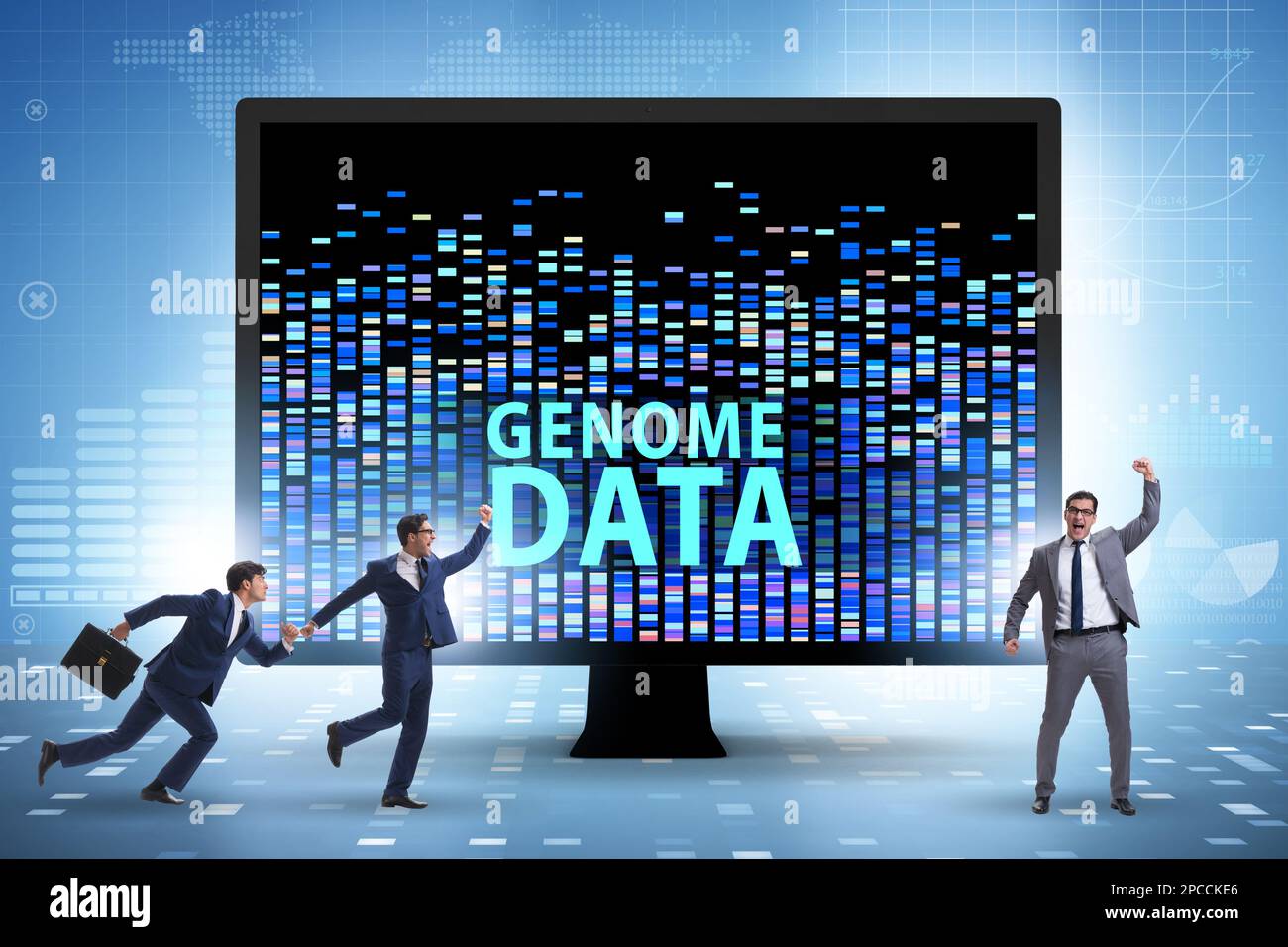 Genomic data visualization dna genome sequence hi-res stock photography ...
