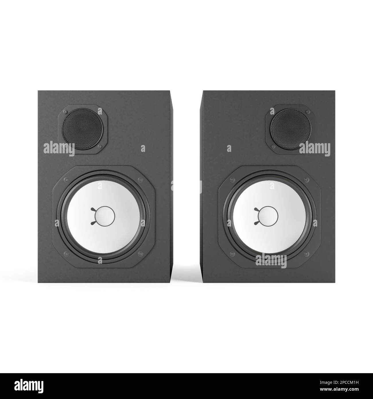 Large audio speakers 3D rendering, modern sound system Stock Photo - Alamy