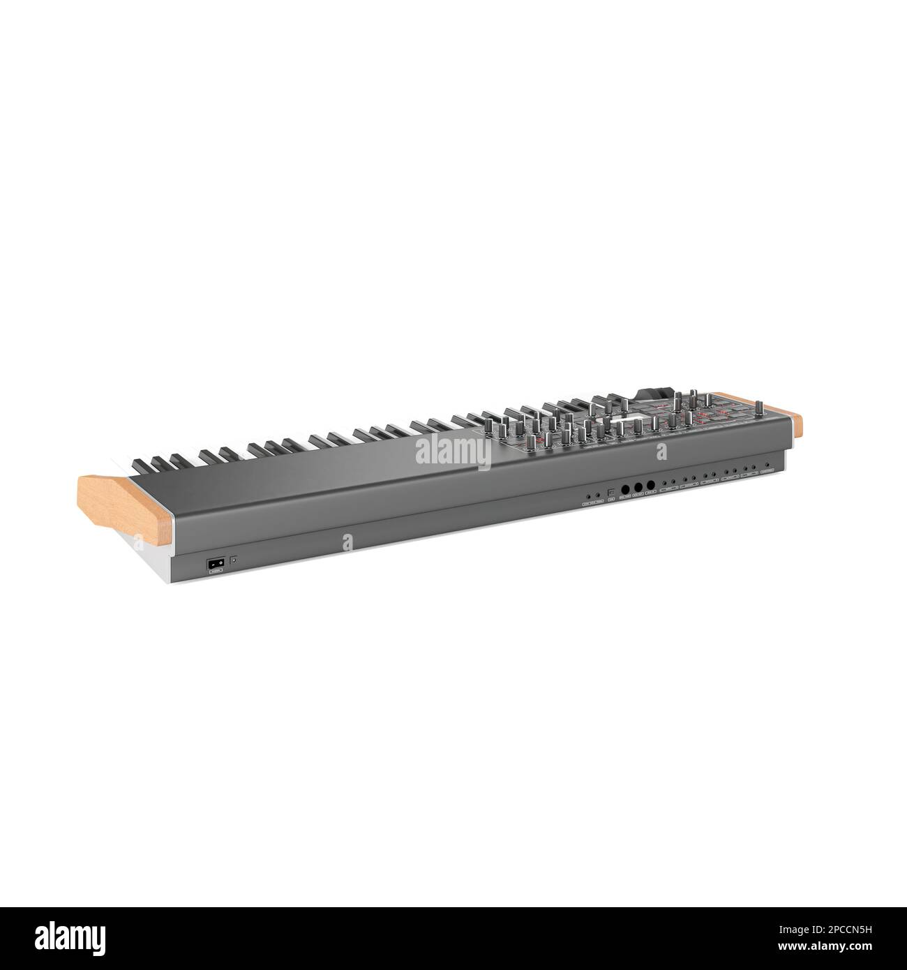 3D rendering of midi keyboard on light background Stock Photo - Alamy