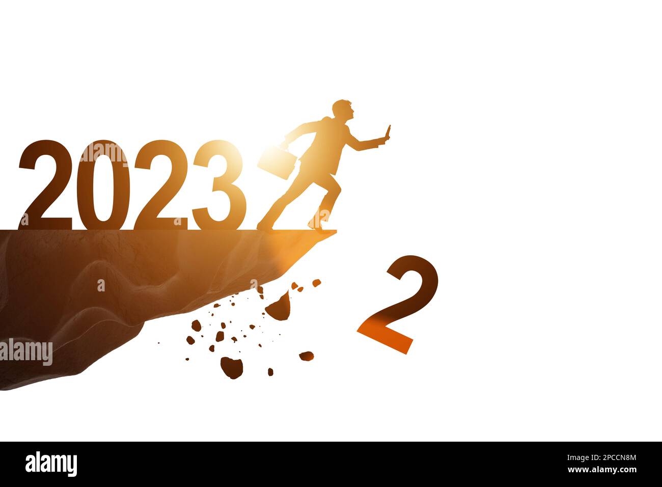 Concept of moving from year 2022 to the 2023 Stock Photo - Alamy