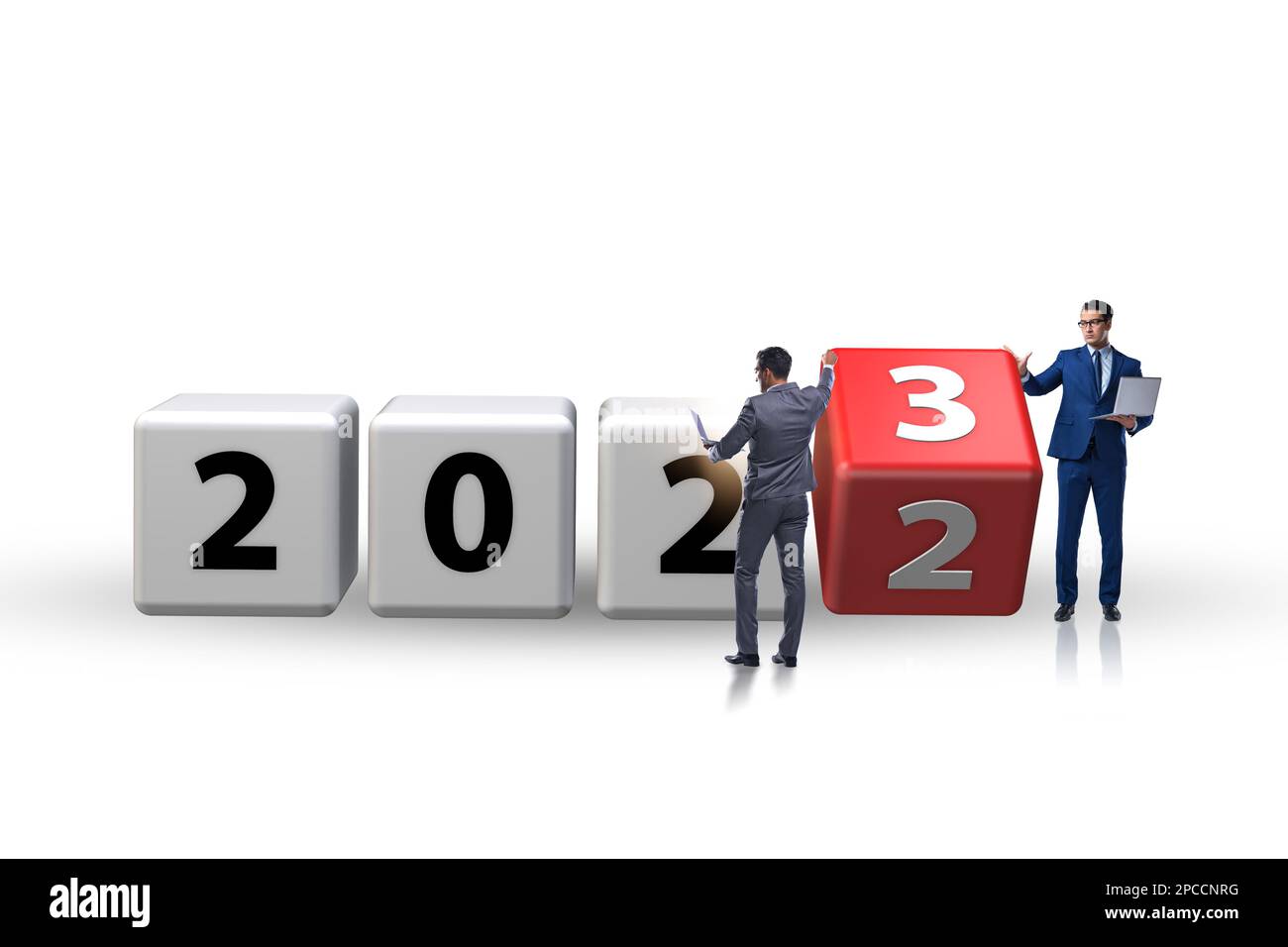 Concept of year 2022 turning to 2023 Stock Photo - Alamy