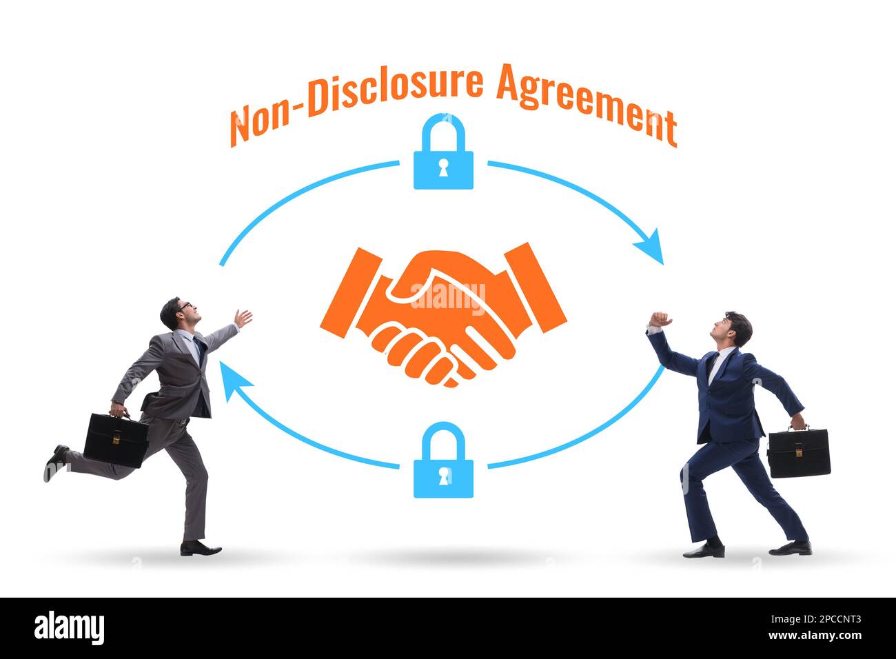 Non disclosure agreement concept with the business people Stock Photo ...