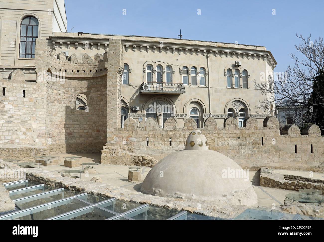 Gasim bey Hammam inside the Old City of Baku in Azerbaijan Stock Photo ...