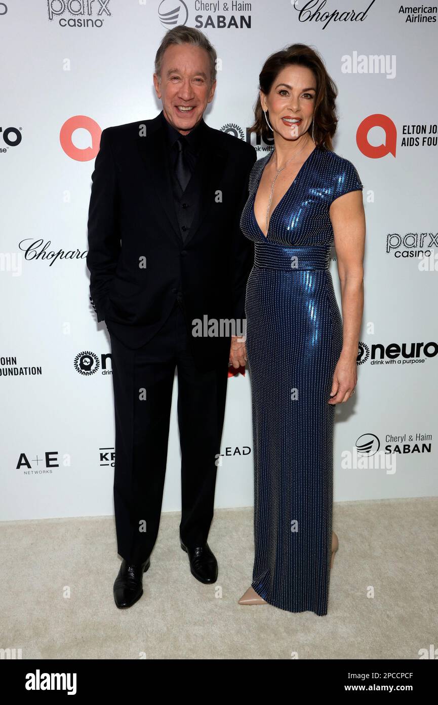 West Hollywood, Ca. 12th Mar, 2023. Tim Allen and Jane Hajduk at the ...