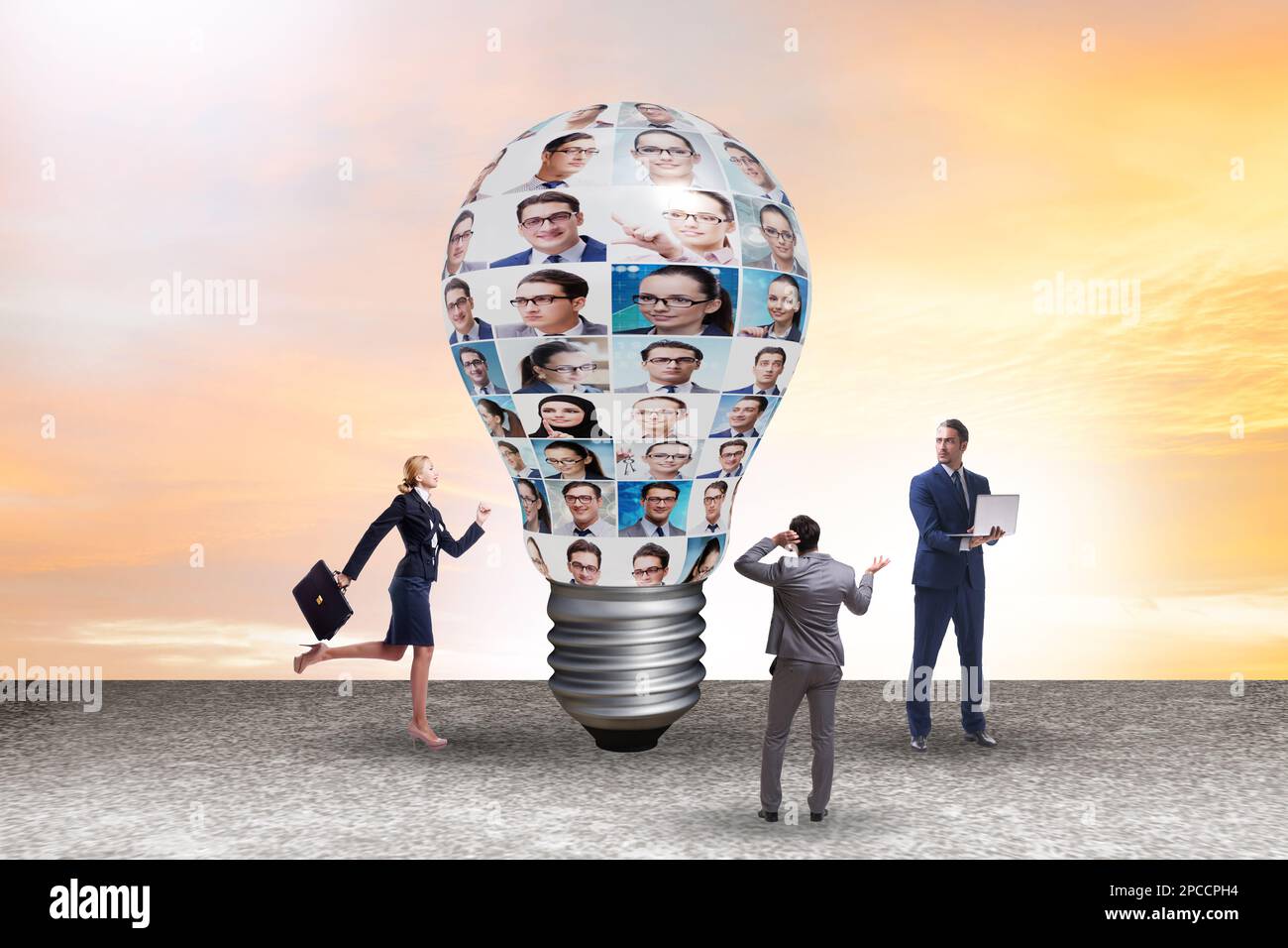People in the idea and diversity concept Stock Photo - Alamy