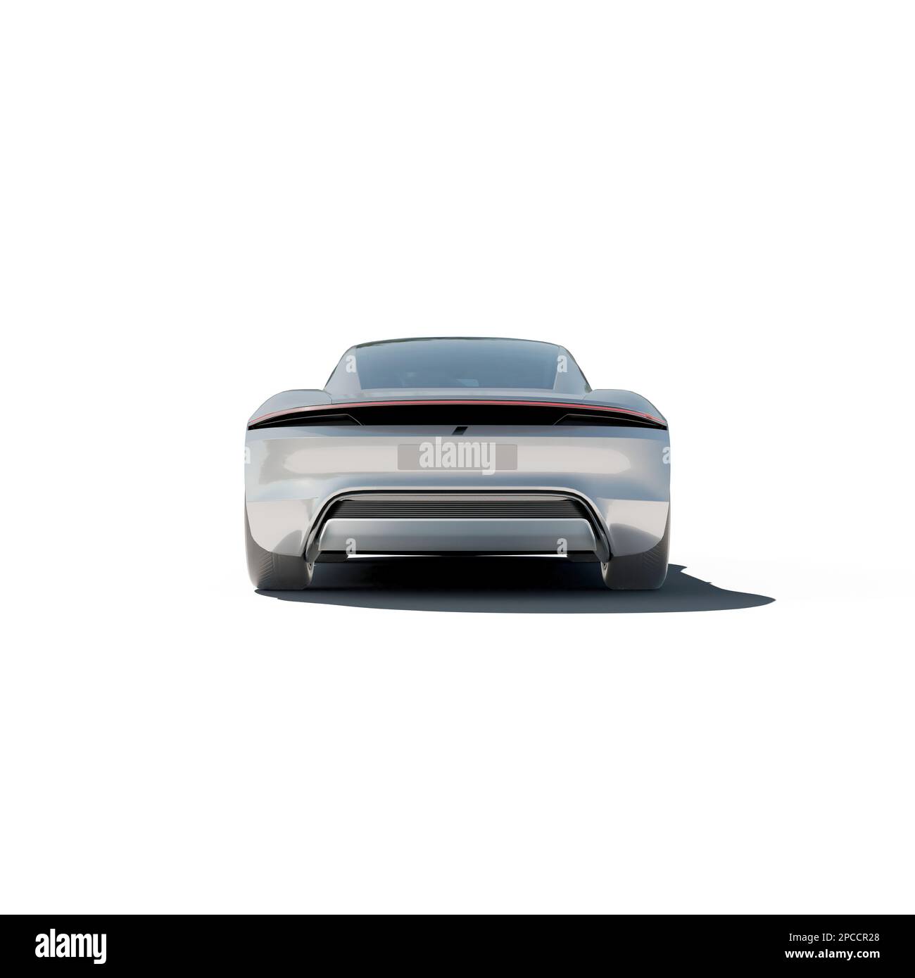 Modern car 3d rendering on white background Stock Photo - Alamy