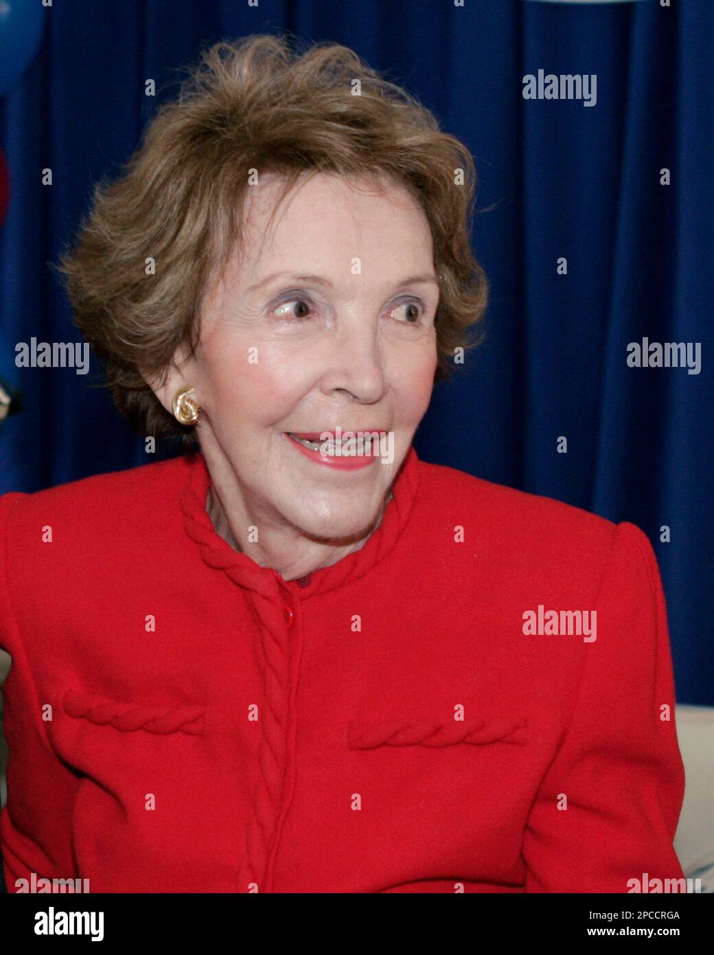 Former first lady Nancy Reagan is photographed before a retrospective ...