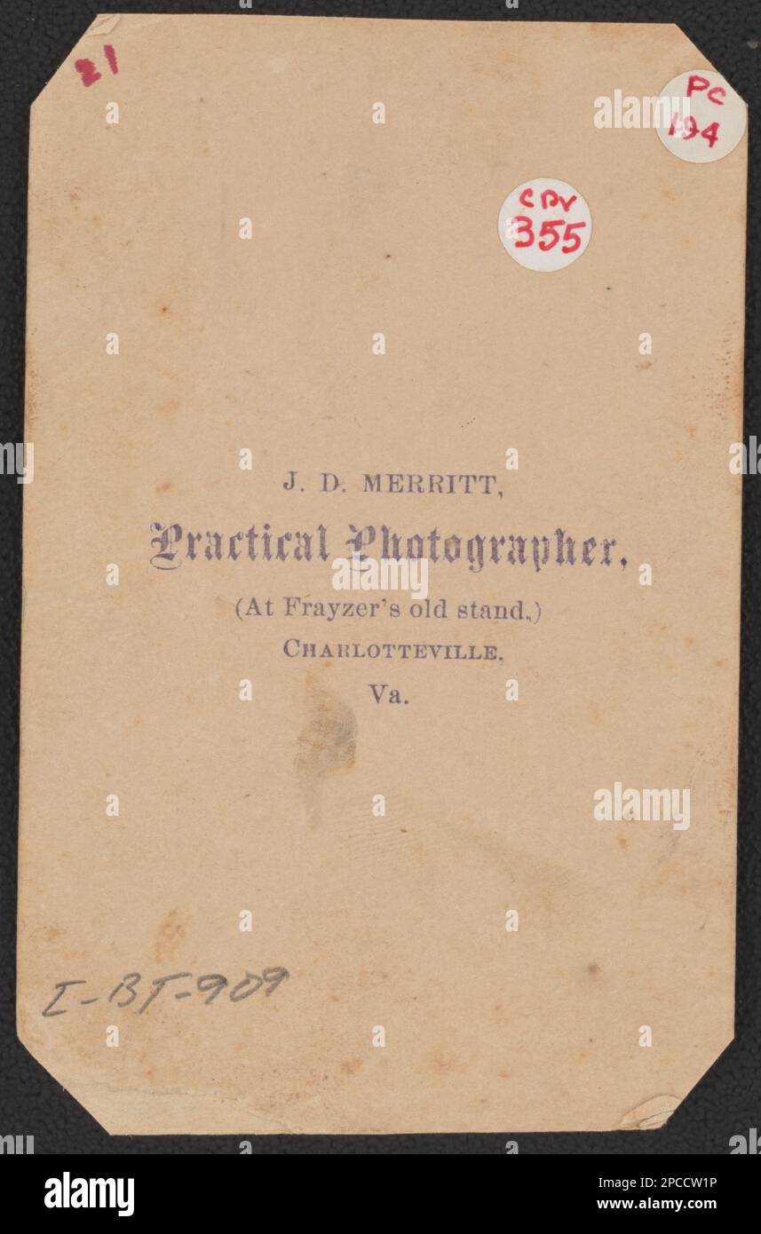 Unidentified soldier in Confederate uniform / J.D. Merritt, practical ...