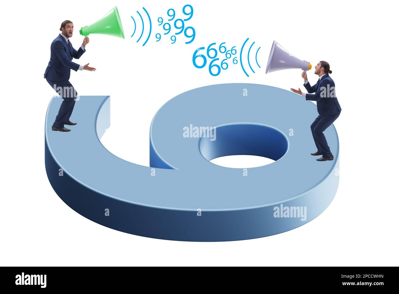 Person confused numbers Cut Out Stock Images & Pictures - Alamy