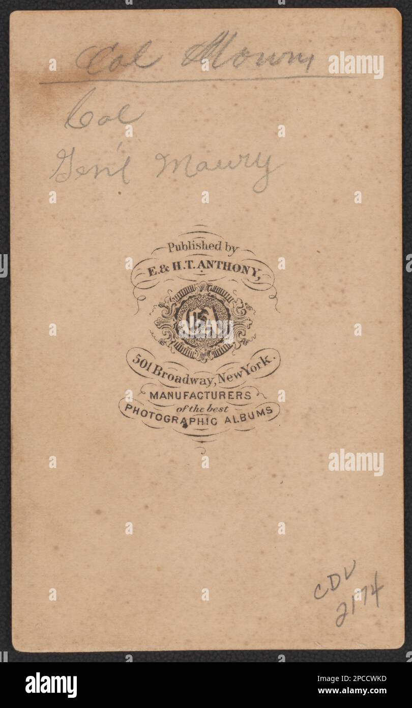 Major General Dabney Herndon Maury of 20th Mississippi Infantry Regiment in uniform / E. & H.T ...