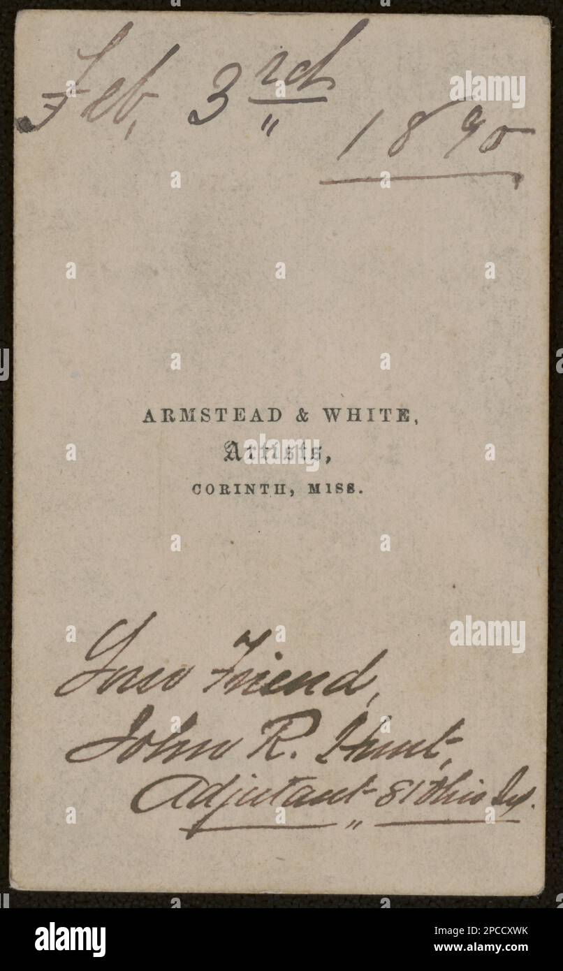 Adjutant John Randolph Hunt, 81st Ohio Infantry Regiment in uniform ...