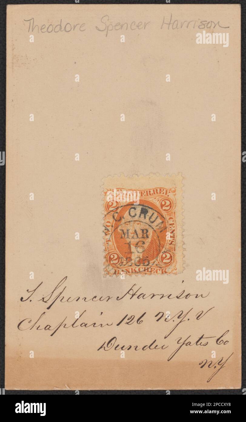 Chaplain T. Spencer Harrison of Co. B, 126th New York Infantry Regiment ...
