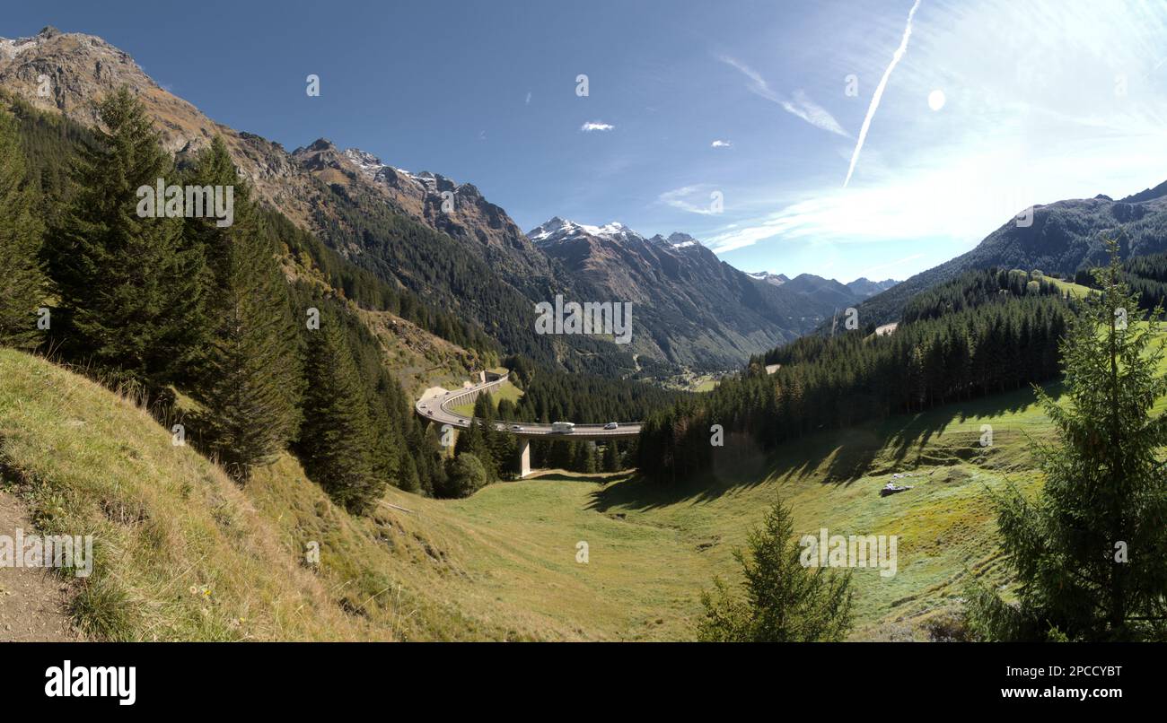 Landscape of Swiss Canton of Grisons near Mesocco Stock Photo - Alamy