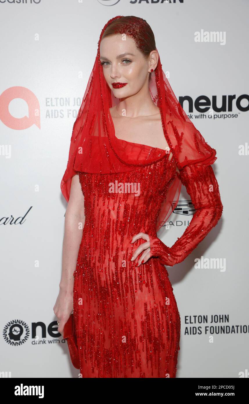 West Hollywood, Ca. 12th Mar, 2023. Lydia Hearst at the Elton John AIDS ...