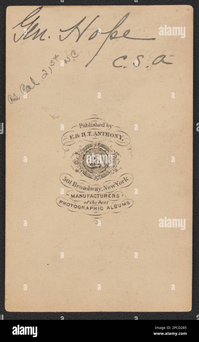 Major General Robert Frederick Hoke of Co. K, 1st North Carolina ...