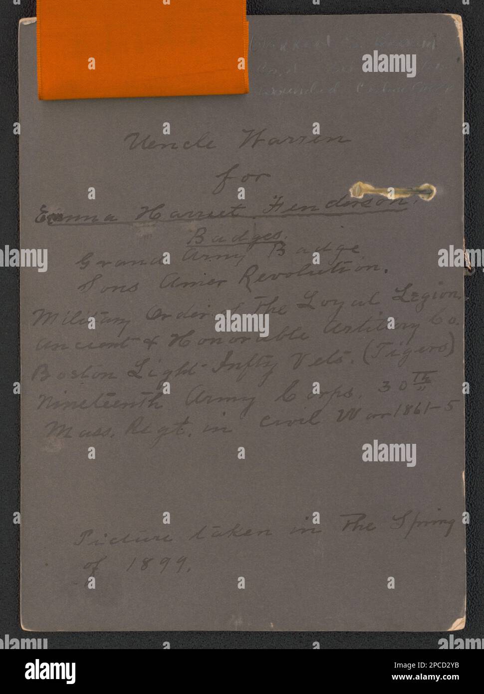 Civil War veteran Henry Warren Howe, Post 29, G.A.R., with G.A.R ...