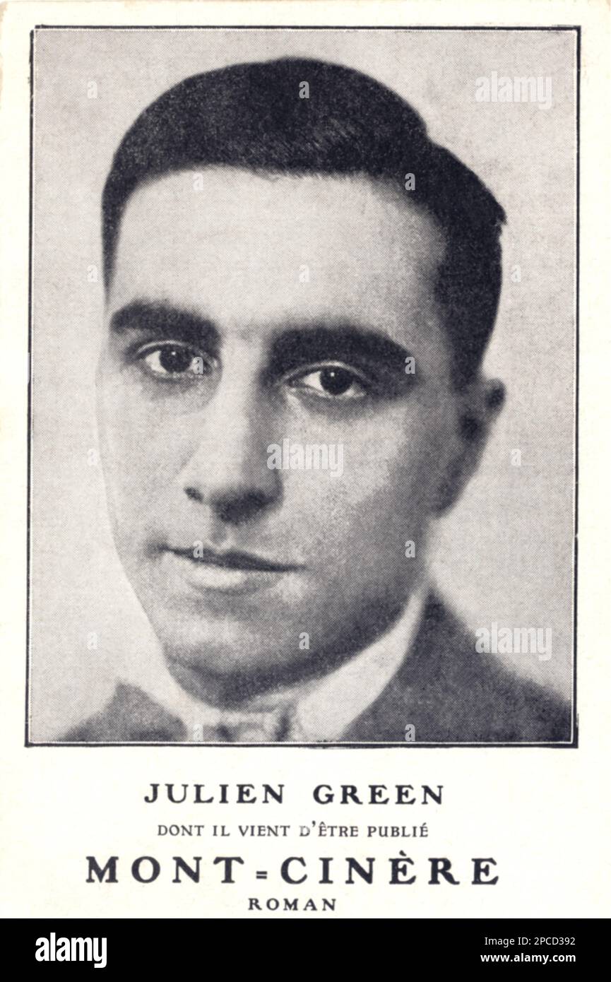 1926, FRANCE : The french writer in english language JULIEN GREEN (born ...