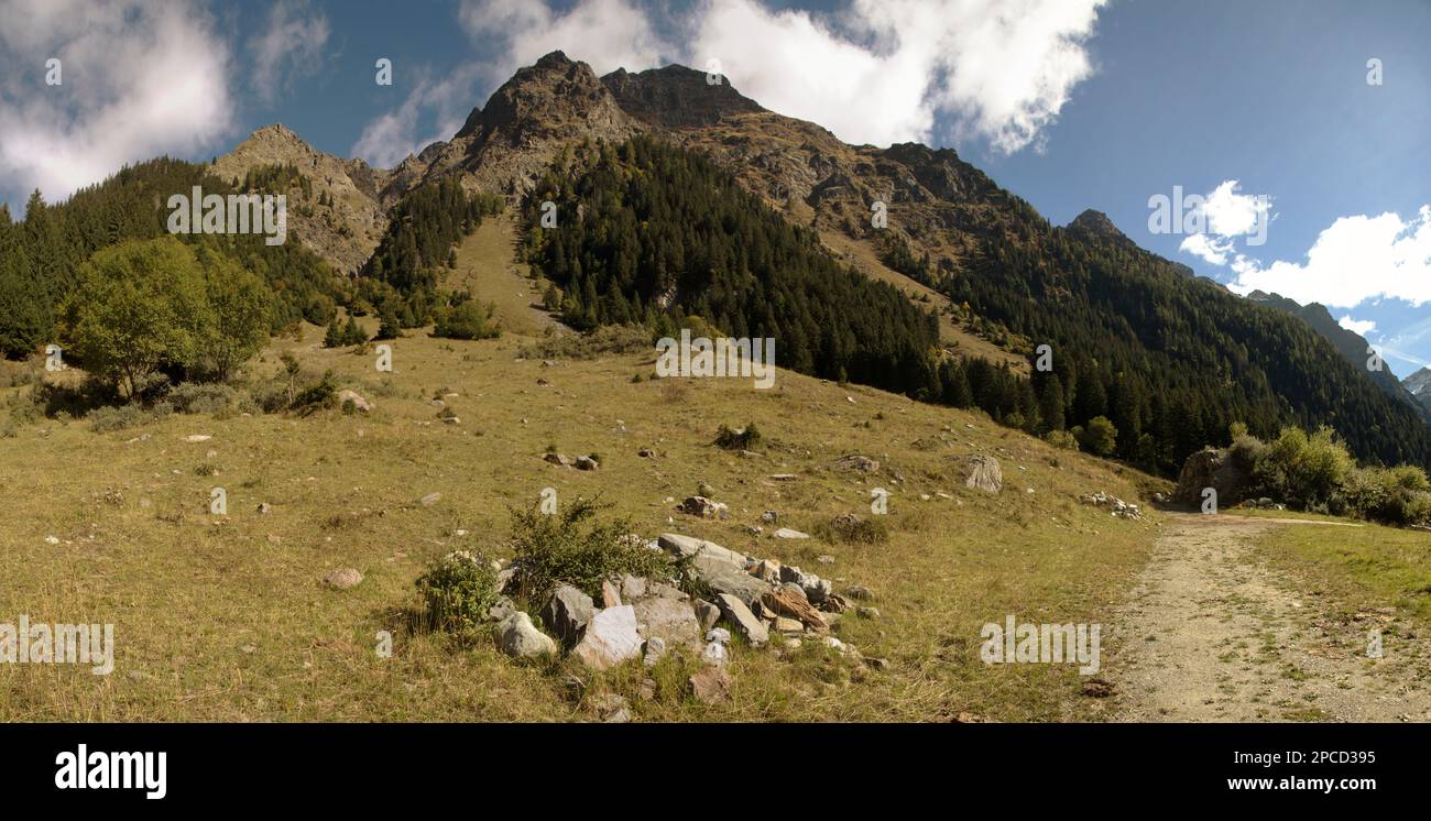 Landscape of Swiss Canton of Grisons near Mesocco Stock Photo - Alamy