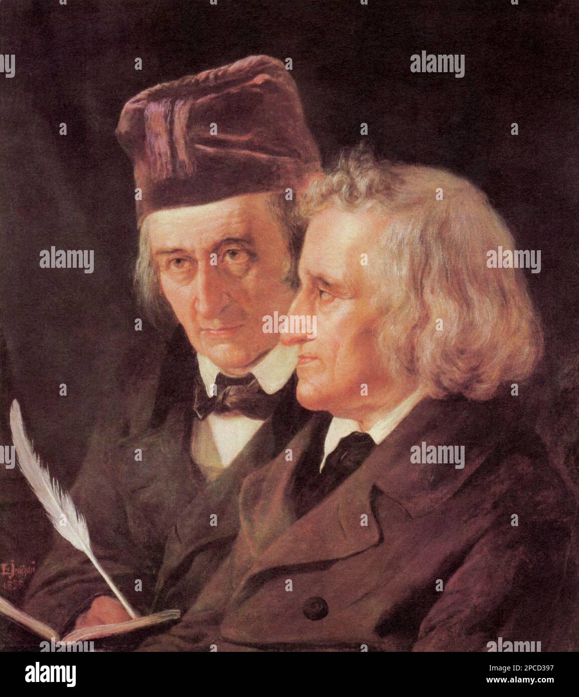 Grimm brothers portrait hi-res stock photography and images - Alamy