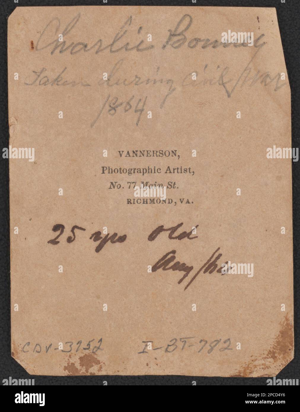 Private Charles Bonney possibly of Co. I, 10th Mississippi Infantry ...