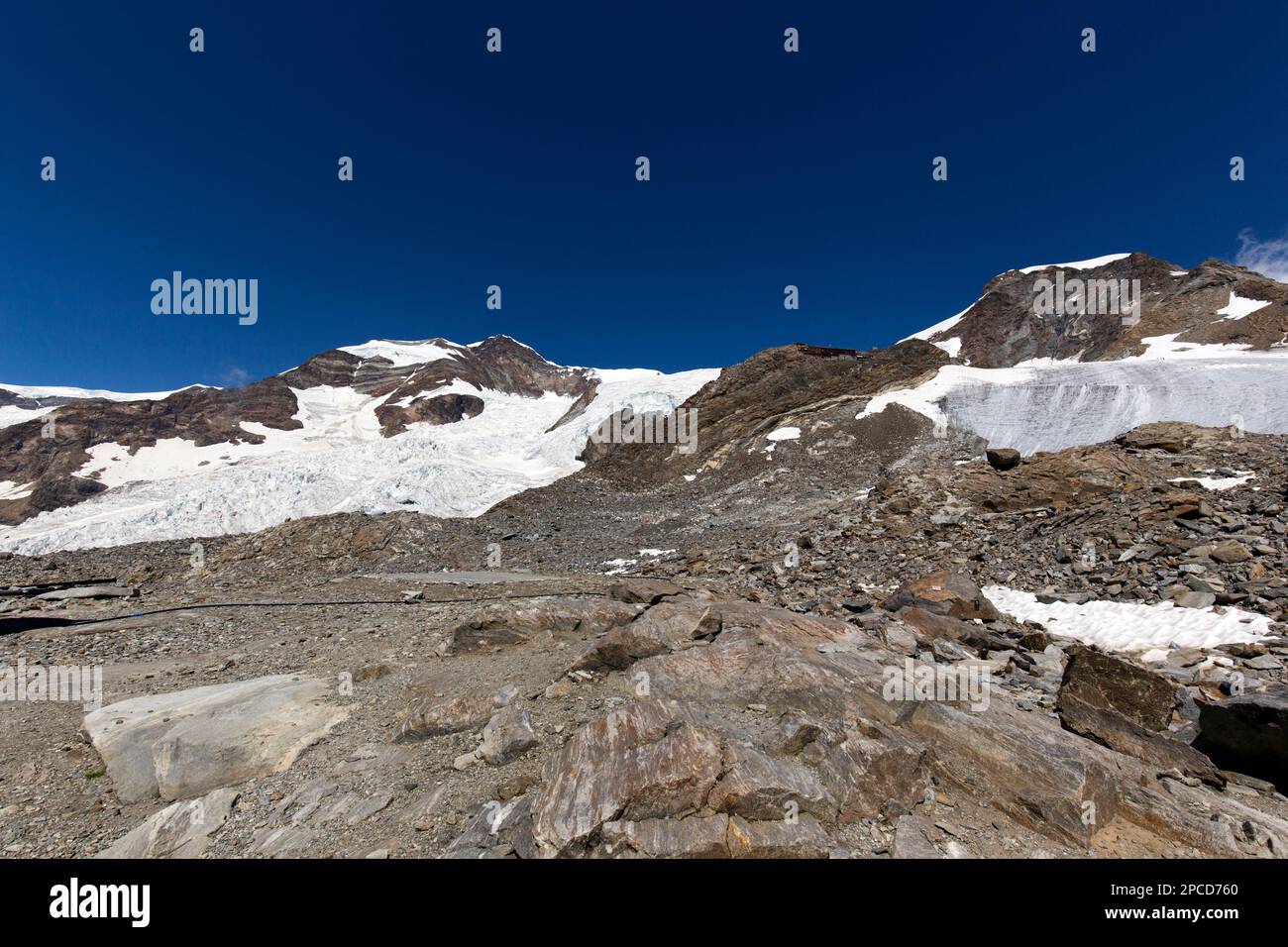 A view during trekking in Monte Rosa, Italy Stock Photo - Alamy