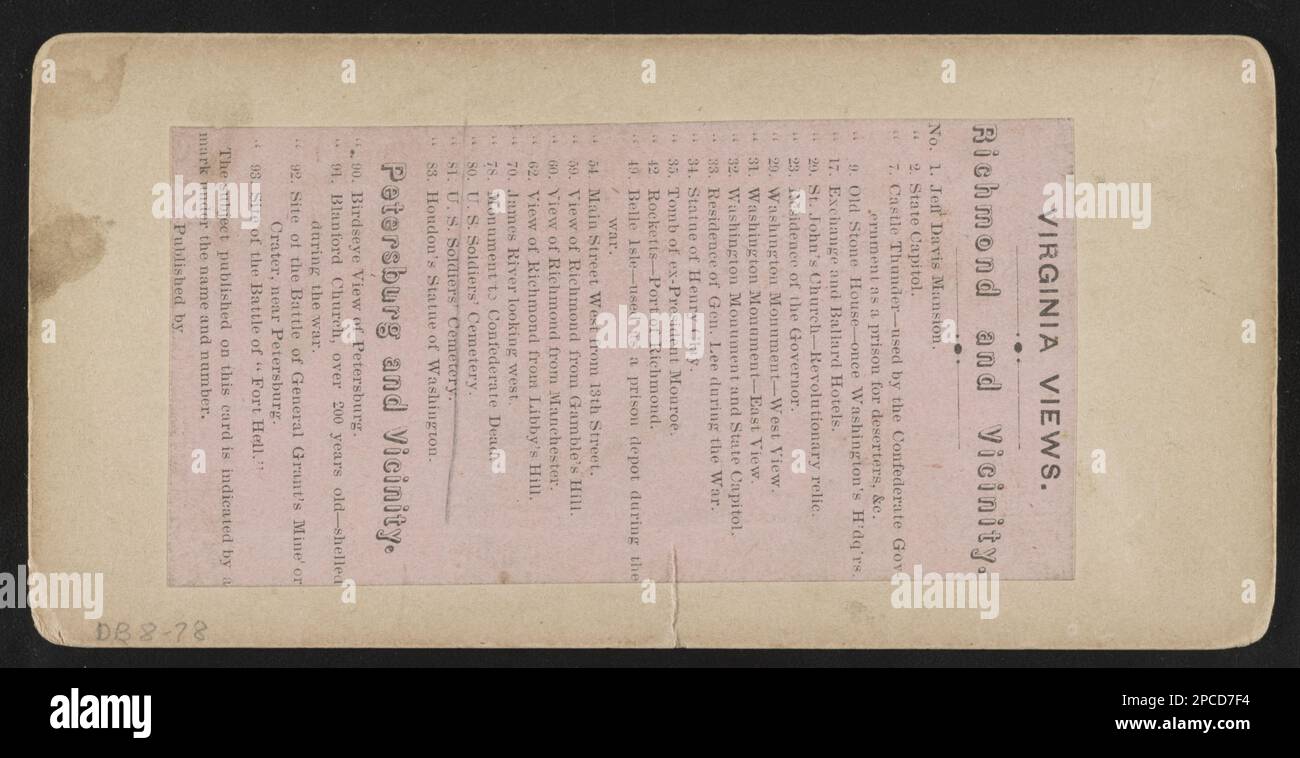 U.S. Soldiers' Cemetery. The Robin G. Stanford Collection, Digitized ...