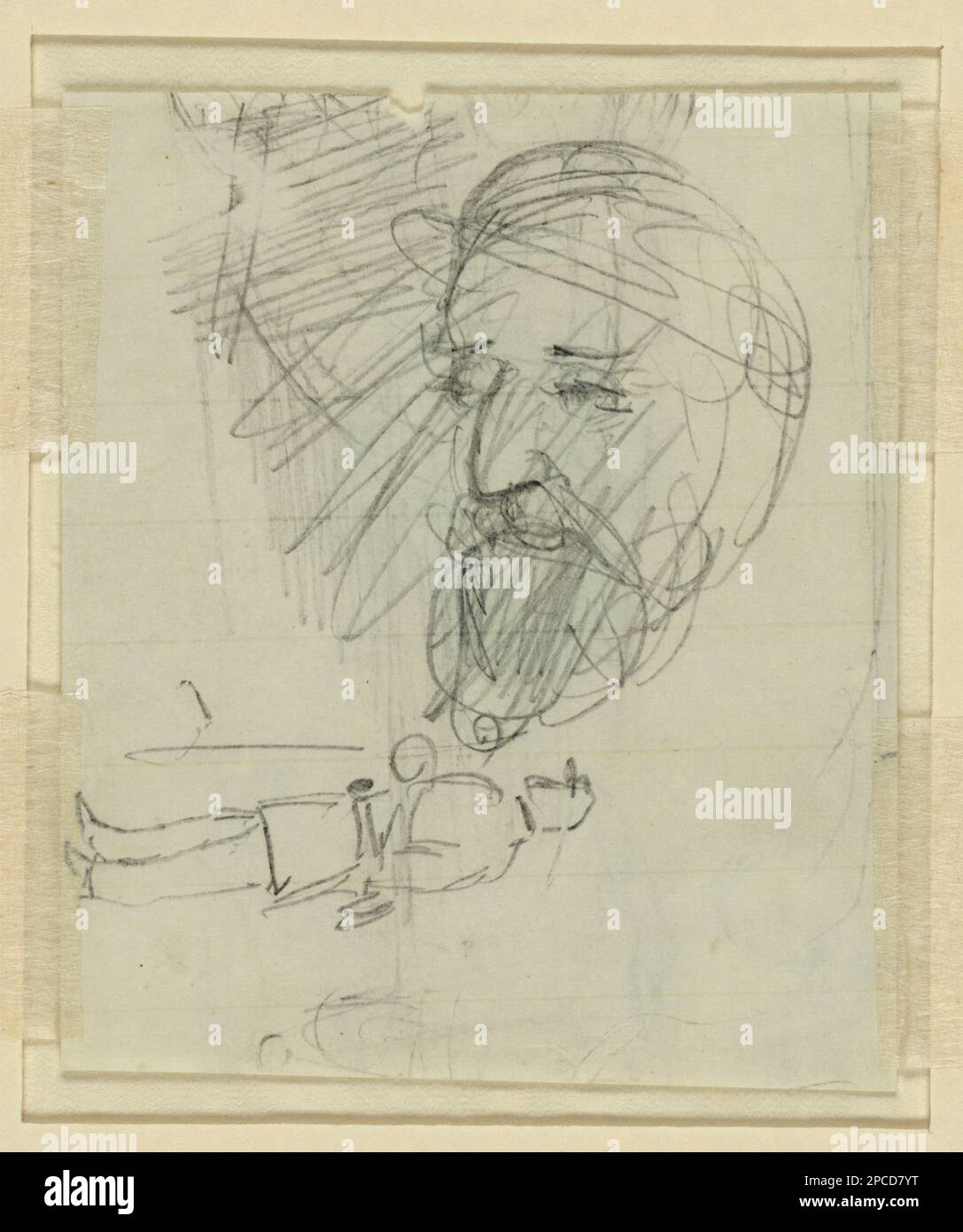 Profile bust portrait of a soldier. Morgan collection of Civil War ...