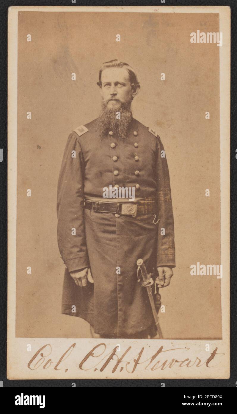 Colonel Charles H. Stewart of the 19th New York Infantry Regiment and ...