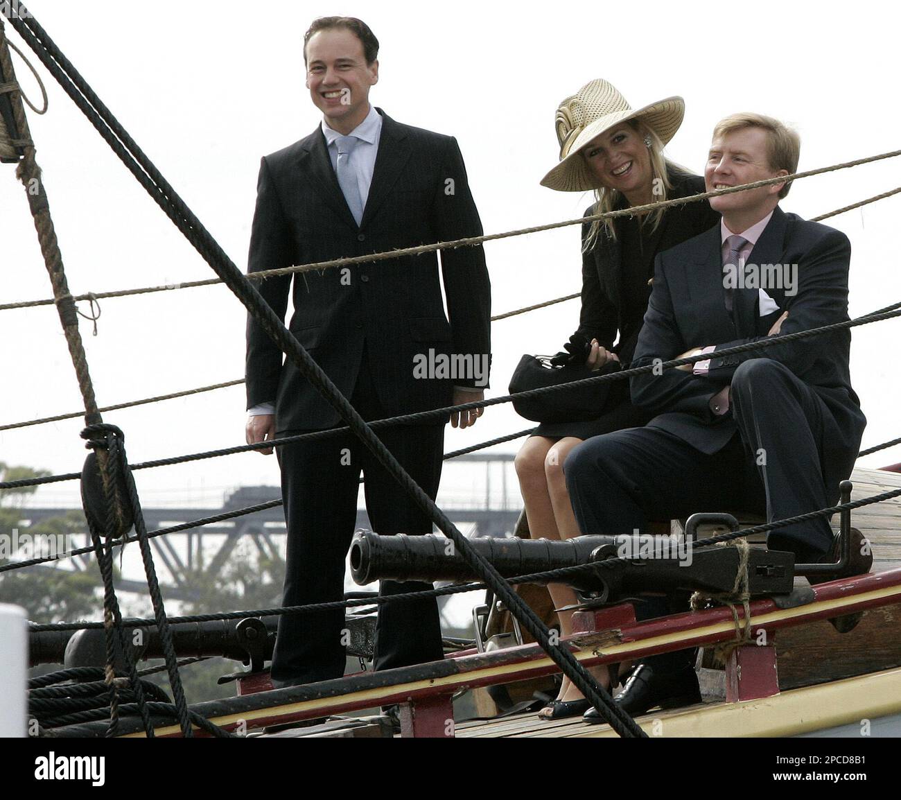 Willem-Alexander the prince of Orange, right, and Princess Maxima of ...