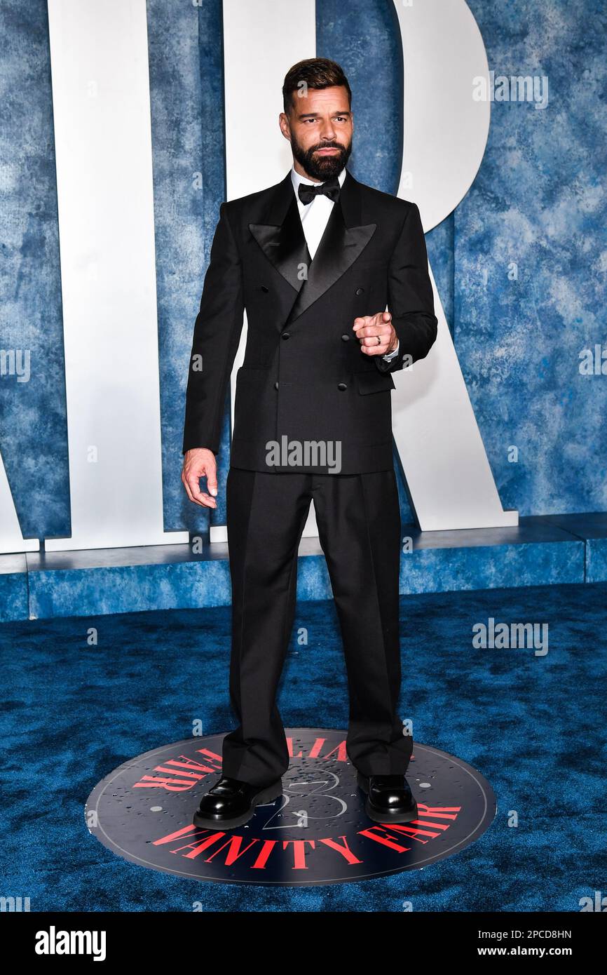 Beverly Hills, USA. 13th Mar, 2023. Ricky Martin walking on the red ...