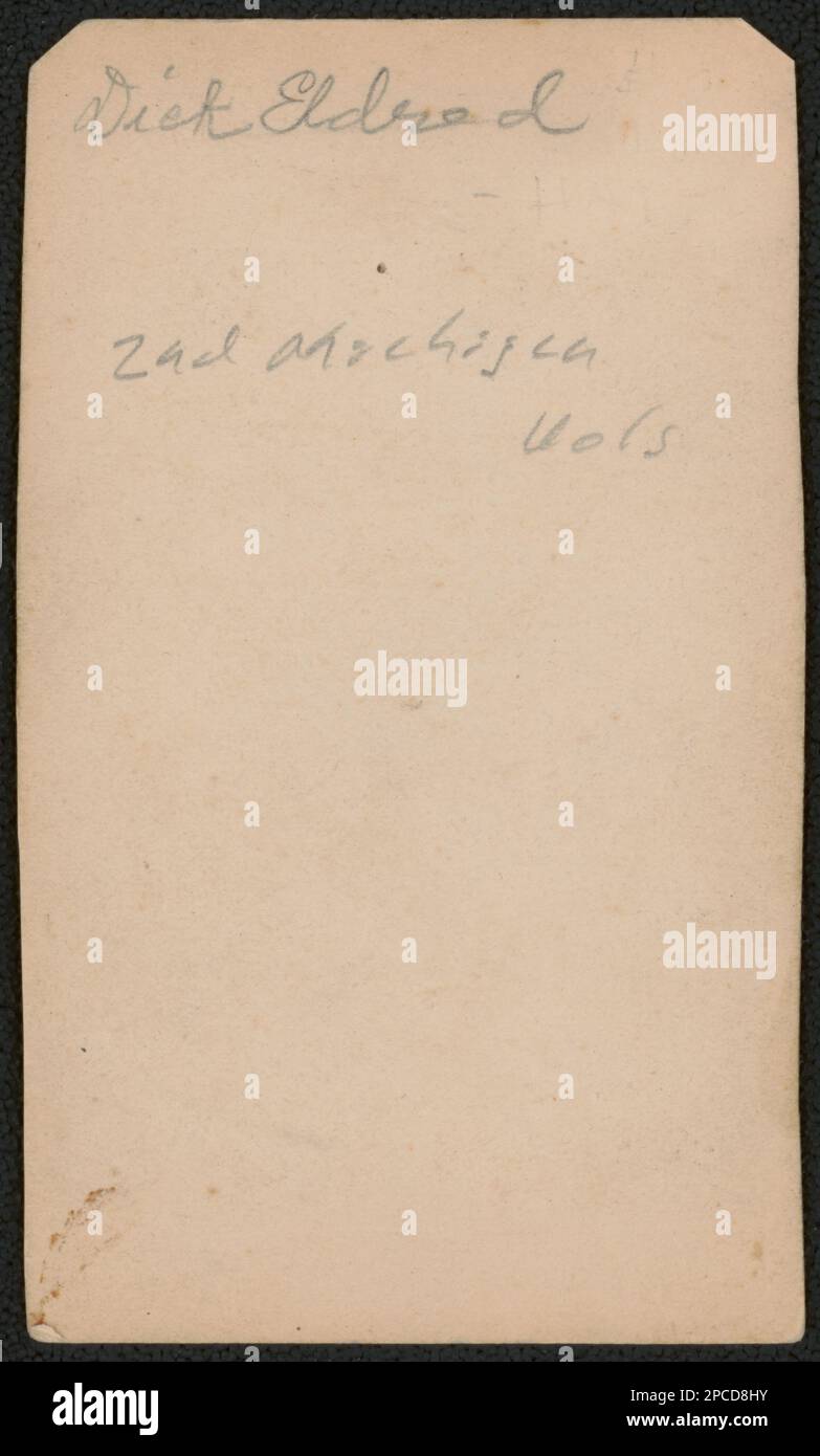 Second Lieutenant Richard A. Eldred of Co. K, 2nd Michigan Infantry ...
