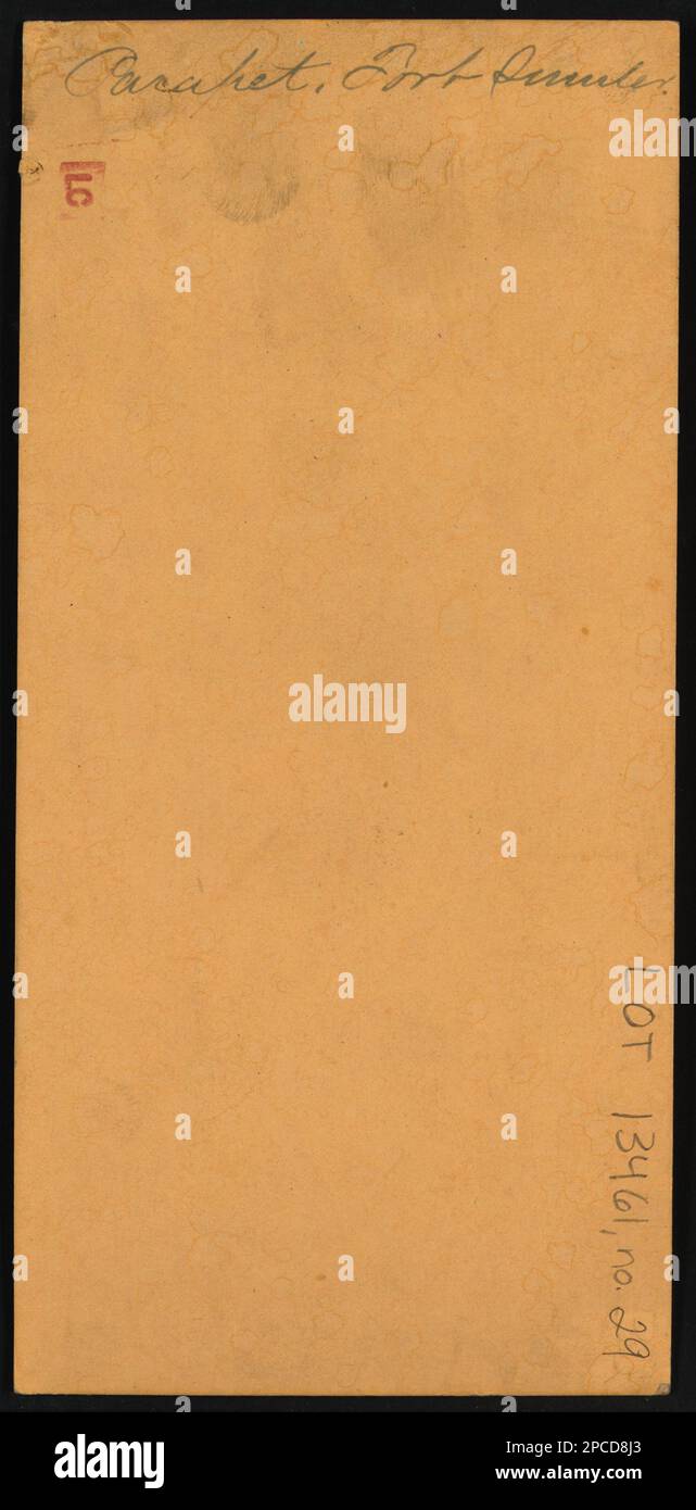 Parapet, Fort Sumter. Visual materials from the papers of O.M. Poe ...