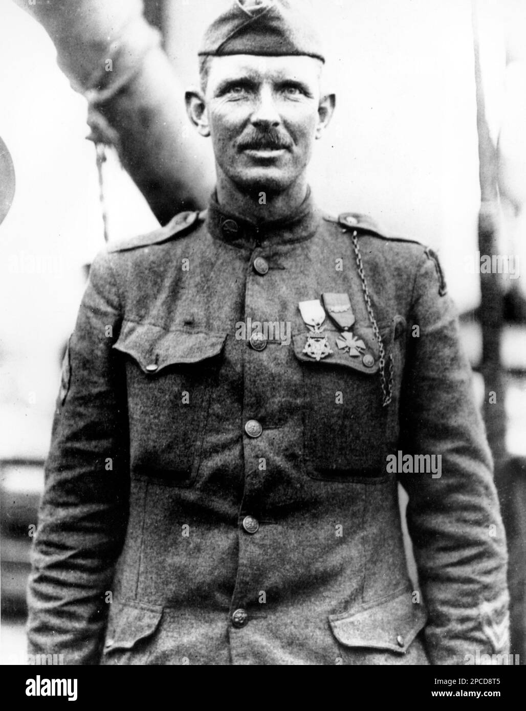 This is a 1919 photo of Sgt. Alvin York of the U.S. Army in an unknown ...