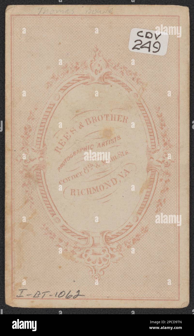 Unidentified Captain in Confederate uniform / Rees & Brother ...